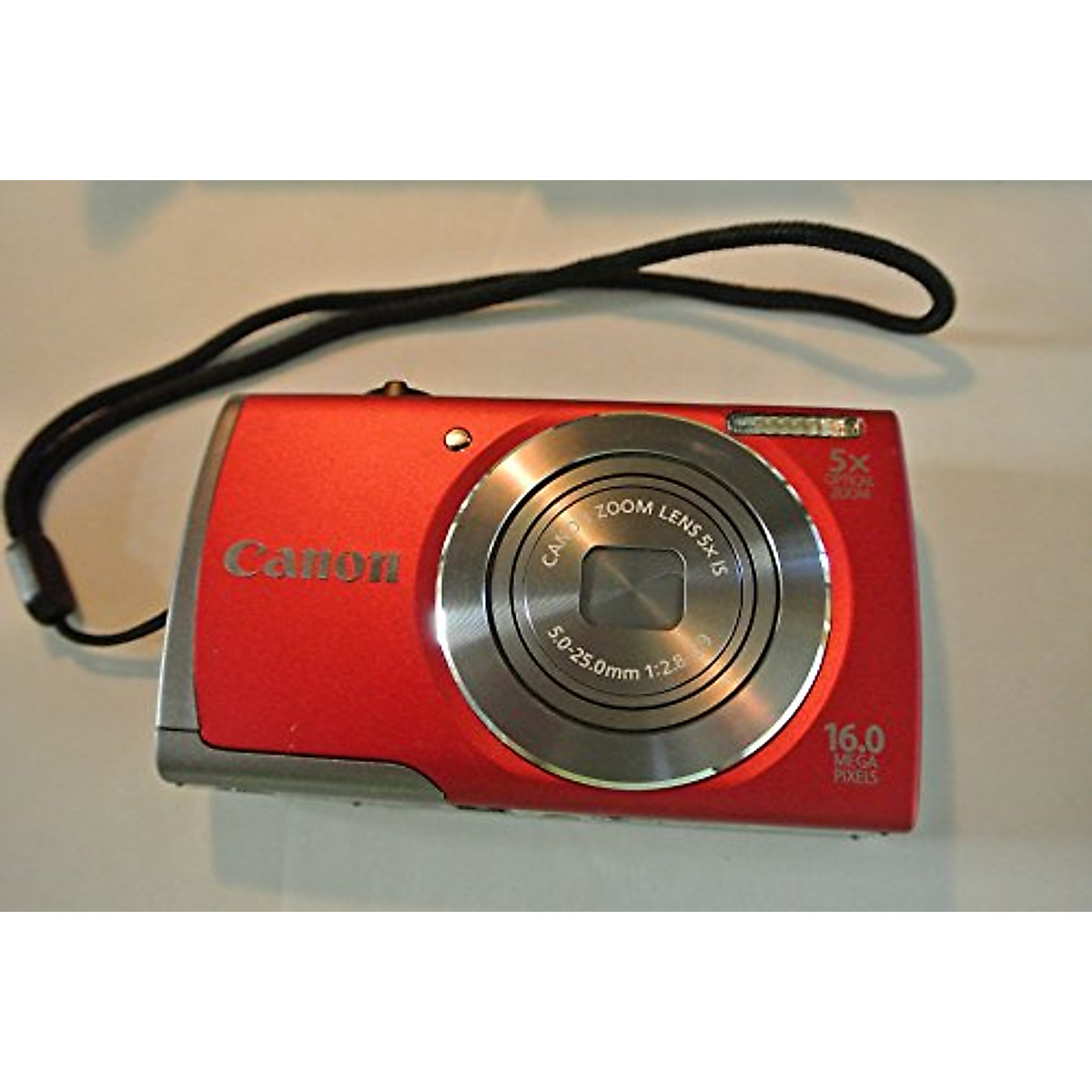 Canon PowerShot A3500 IS 16MP Digital Camera with 5x Optical Image Stabilized Zoom, 3.0-Inch LCD (Red)