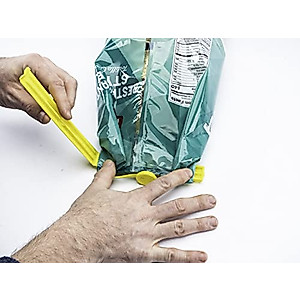 Jokari Air Removing Bag Clips 2 Pack. Keep Chips, Cereal Bread or Snacks Fresh and Crisp Longer. The Easy Way to Seal Bags and Remove Air to Keep Food Fresh and From Getting Stale or Losing Crunch