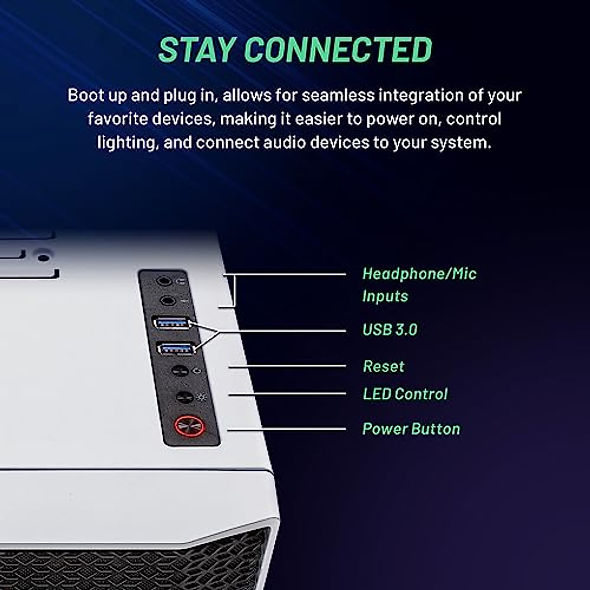 Skytech Blaze3.0 Gaming PC Desktop – Intel Core i5 13400F 2.5 GHz, NVIDIA RTX 4060, 1TB NVME SSD, 16GB DDR4 RAM 3200, 600W Gold PSU, 11AC Wi-Fi, Windows 11 Home 64-bit