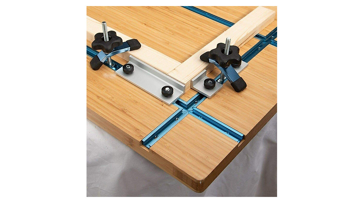POWERTEC 3" T-Track Intersection Kit for Woodworking Jigs