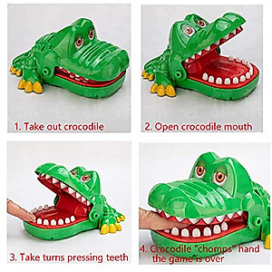 iShyan Crocodile Teeth Toys Game for Kids, Crocodile Biting Finger Dentist Games Funny Toys, 2020 Version Ages 4 and Up