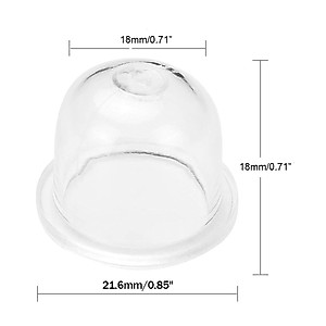 QAZAKY 3pc Primer Bulb for Chainsaw Trimmers Brushcutter Blower Homelite Echo Ryobi Poulan McCulloch Zama C1Q C1U C1M Series Carburetor 0057003 0057004 0058001 12538108660