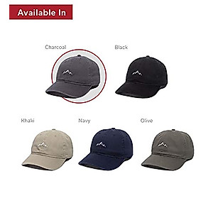 Outdoor Cap Mountain Embroidered Dad Hat â€“ Adjustable Soft Cotton Polo Style Unstructured Baseball Cap for Men & Women, Charcoal