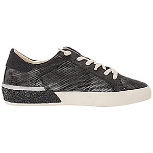 Dolce Vita Women's Zina Sneaker, Gunmetal Leather, 8.5