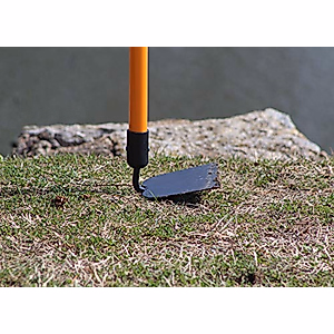 Ashman Garden Hoe (1 Pack)– Sturdy Hand Tiller – Heavy Duty Blade for Digging, Loosening Soil, and Weeding – Rubber Grip Handle for a Strong Hold – Rust Resistant Build.