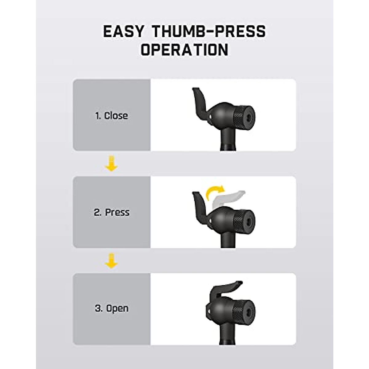 Fanttik Air Pump Hose Adapter, Extension Hose for Schrader and Presta Valve, 19.96'' Locking Tire Chuck Tube, VG8/8V1 Screw Thread Connection, Tire Inflator Universal, Suit for Car, Motorcycle, Bike