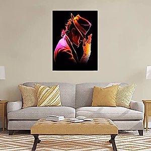 FIERZ Michael MJ Jackson Album Poster 18x24 inche/45x60cm Canvas Art Poster Prints No Framed for Wall Decoration