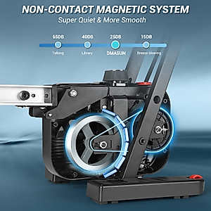 DMASUN Magnetic Rowing Machine, 350lb Weight Capacity Foldable Row Machine with 16 Level Resistance, Super Quiet, Rowing Machines for Home Use (2024 Upgraded)