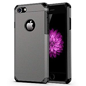 ImpactStrong iPhone 7/8 Case, Heavy Duty Dual Layer Protection Cover Heavy Duty Case for Apple iPhone 7/8 (Gun Metal)