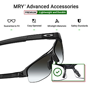 Mryok Nose Piece Nose Pads Replacement for Oakley Mercenary OO9424 Sunglass - Black