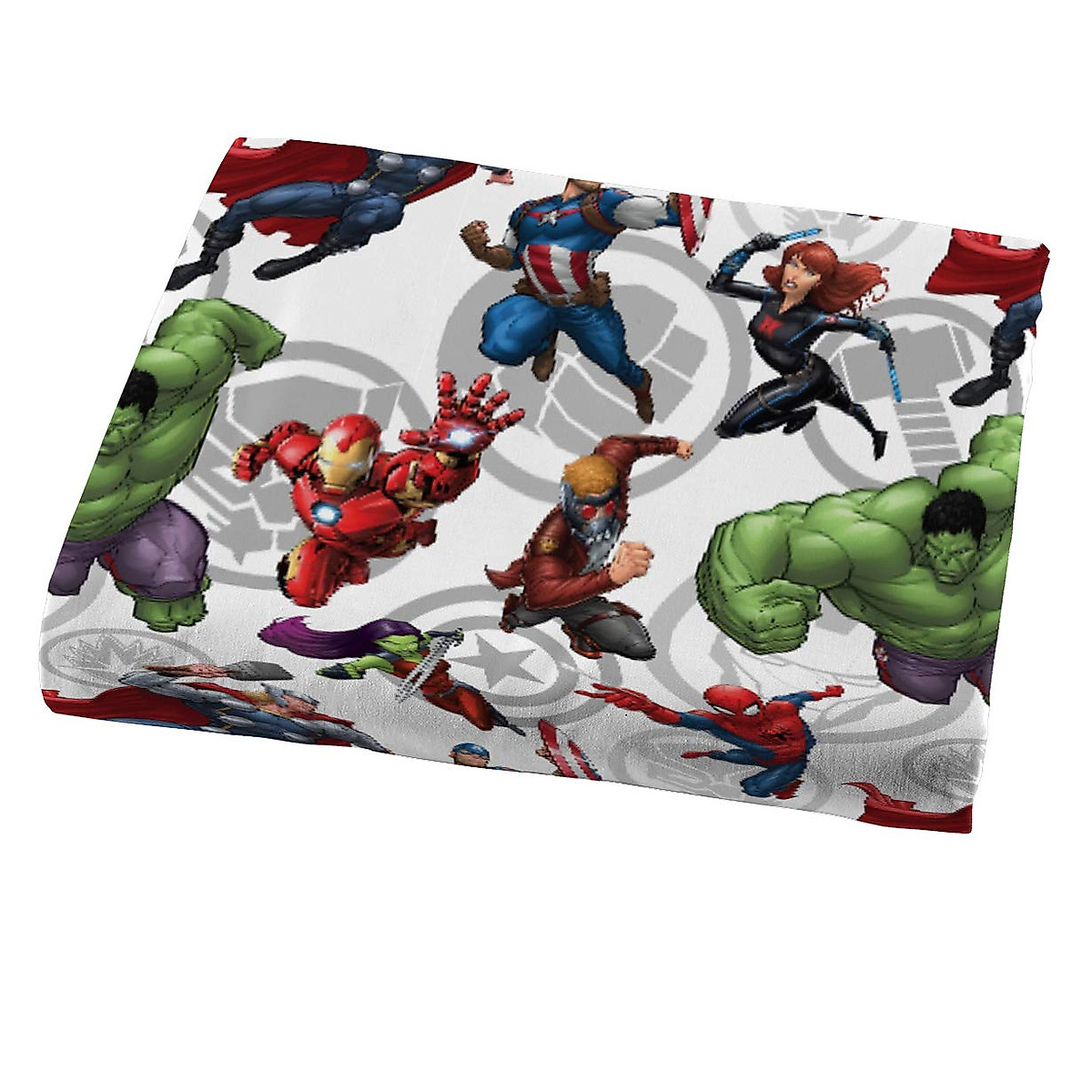 Jay Franco Marvel Avengers Marvel Team Full Sheet Set - Super Soft and Cozy Kid’s Bedding - Fade Resistant Polyester Microfiber Sheets (Official Marvel Product)