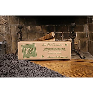 Bord Na Mona Irish Peat Briquettes (20-22 Fire Logs), Brown