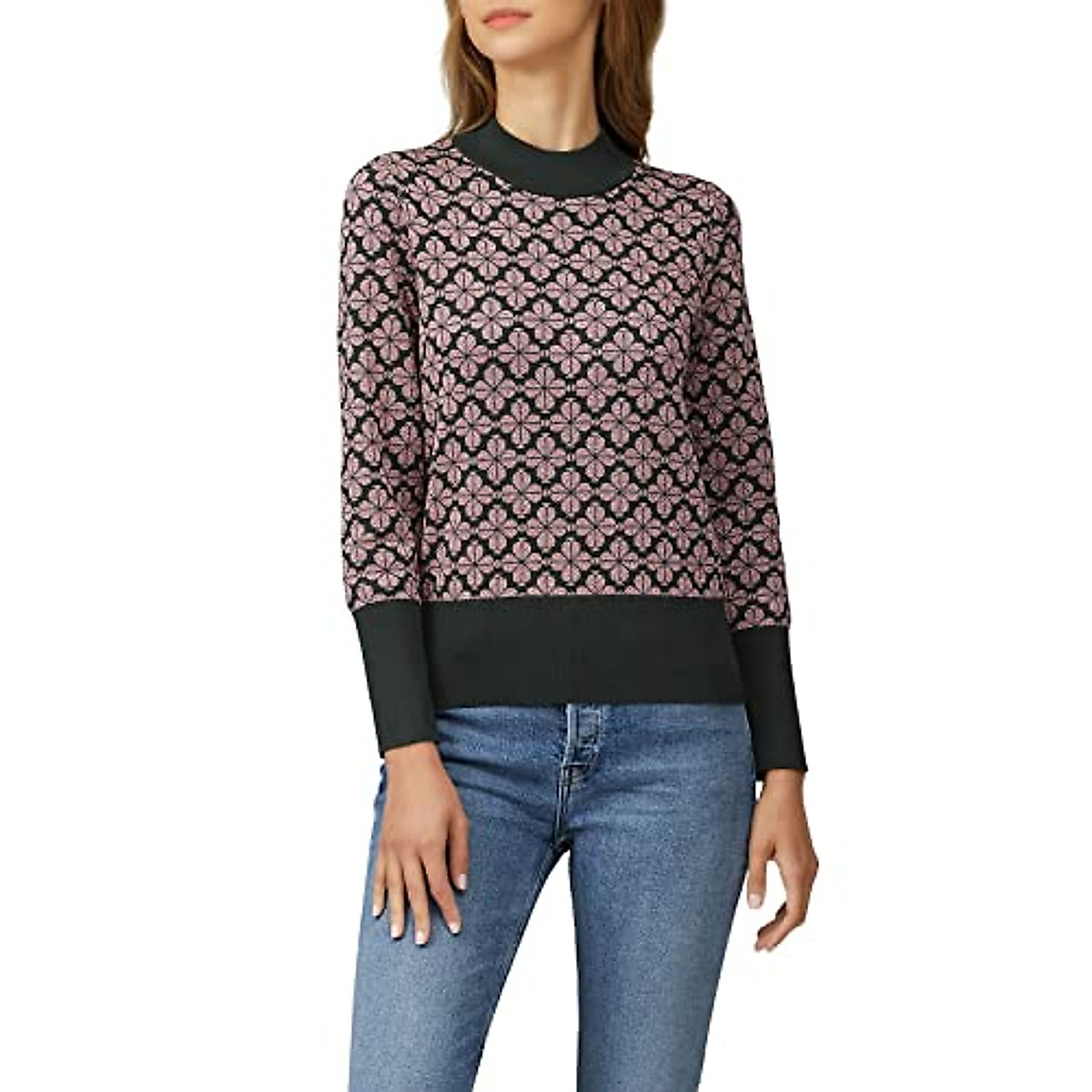 Kate Spade New York Rent the Runway Pre-Loved Floral Spade Turtleneck, Multicolored, Medium