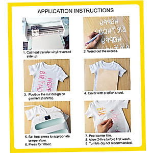 LIGHTAOTAO Vinyl Lettering Film 5 Rolls Clothing Transfer Paper Cup Vinyl Self Adhesive Vinyl Sheets Vinyl Film Adhesive Vinyl for Crafts Self-Adhesive Vinyl Film Glass Glue The Pet Glass