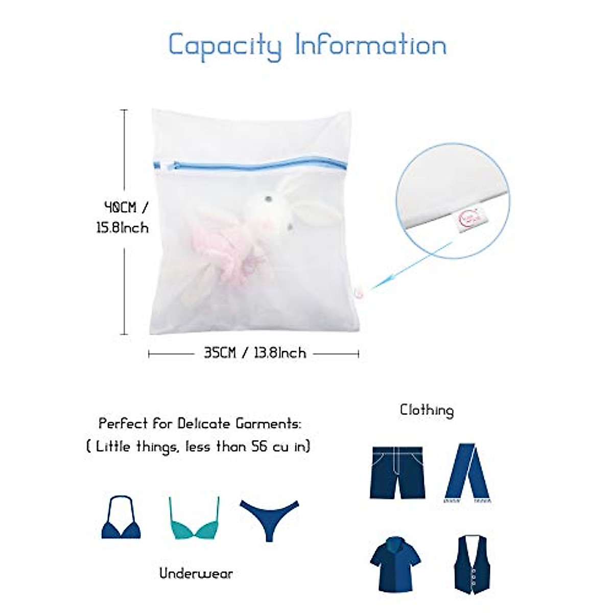 SUREMATE Mesh Laundry Bag for Delicates Lingerie Bags for Laundry Garment Bag Laundry Travel Bags