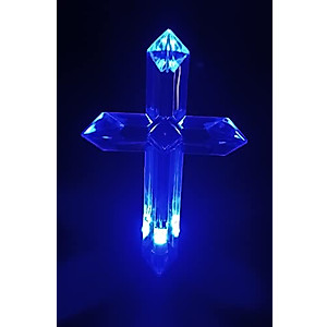 Starry Illuminate 1 PCS Solar Color Changing Style Garden Stake Light Pathway Stake Light (Big Cross)