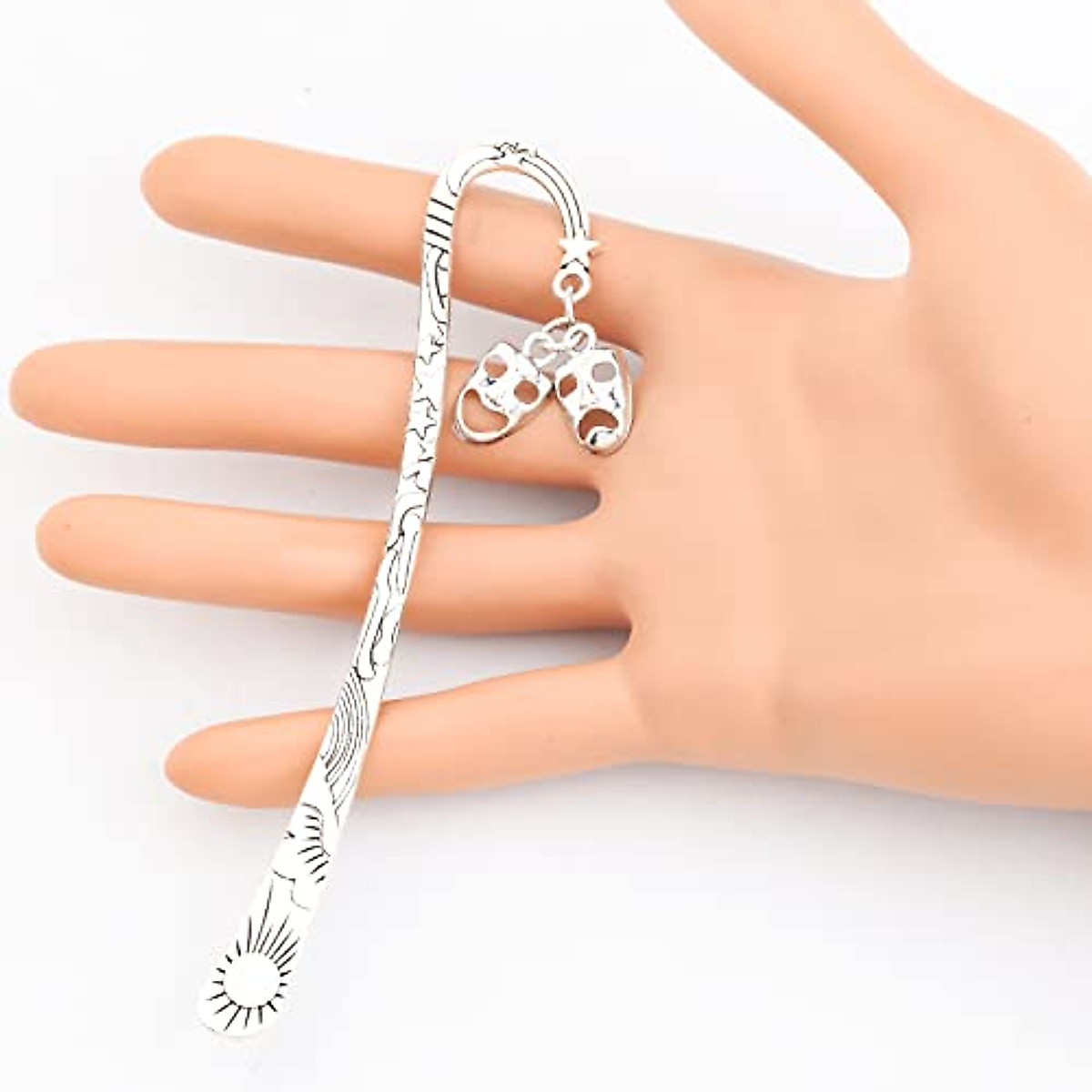 bobauna Drama Comedy Tragedy Masks Bookmark Theater Lover Jewelry Gift (Drama Bookmark)