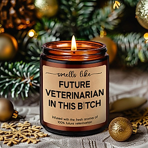LEADO Candles - Future Veterinarian Gifts, Veterinary Student Gifts, Veterinarian Graduation Gifts - Funny Congratulations, Christmas Gifts for Vet School Students, Future Veterinarians, Women