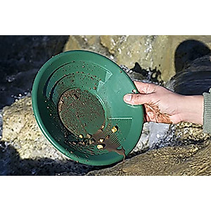 Gold Paydirt, Pan & Snuffer Kit w/ Free Vial- Gold Panning Gift Idea Prospecting