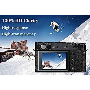 ULBTER Screen Protector for Fujifilm X-T4 X100V Fuji XT4 X-100V Camera [3Pack] with Hot Shoe Cover, 0.3mm 9H Hardness Tempered Glass Cover Anti-Scrach Anti-Fingerprint Anti-Bubble