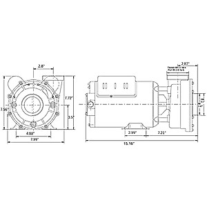 PUMP, LX 48WUA, 1.0hp, 115V, 48WUA1001C-II