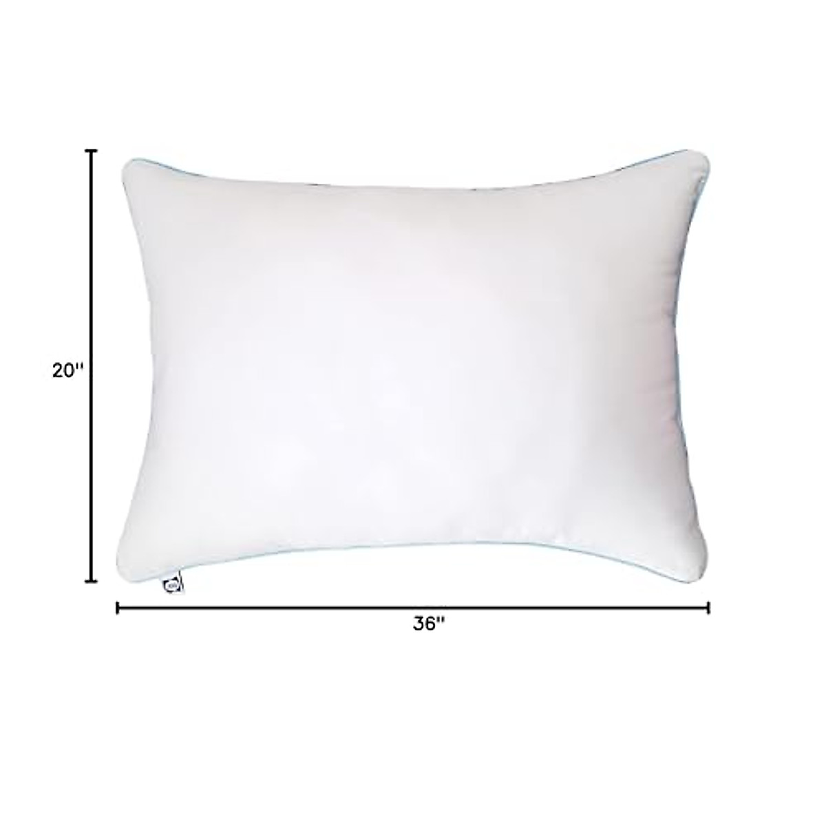 Sealy Pillow, Clean Luxury Slumber Bed Pillow with Hypoallergenic Fiberfill, King Pillows - 2 Pack