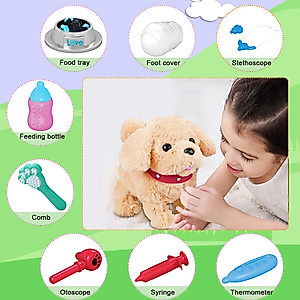 Koonie Toy Dog, Singing, Walking, Barking, Tail Wagging, Plush Interactive Toy for 2-5 Years Kids