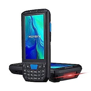 Android 9.0 Barcode Scanner MUNBYN Handheld Mobile Computer with Honeywell 1D Laser Scanner, Support Wireless Wi-Fi 4G LTE for Warehouse Delivery Retail Inventory Management System, IP66 Rugged PDA