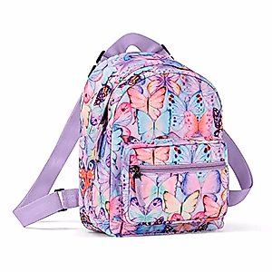 Choco Mocha Butterfly Small Backpack for Girls and Women Teen, Kids Mini Backpack Purse Cute Little Girls Backpack School Travel Bookbag