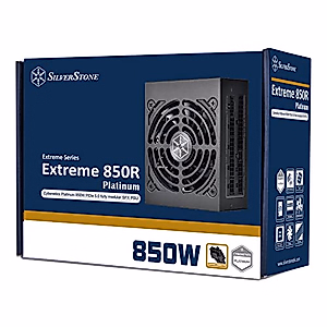 SilverStone Technology Extreme 850R Platinum Cybenetics Platinum 850W SFX12V 4.0 (ATX 3.0) & PCIe 5.0 SFX Power Supply, SST-EX850R-PM