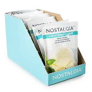 Nostalgia Premium Ice Cream Mix, 8 (8-Ounce) Packs, Makes 16 Quarts Total