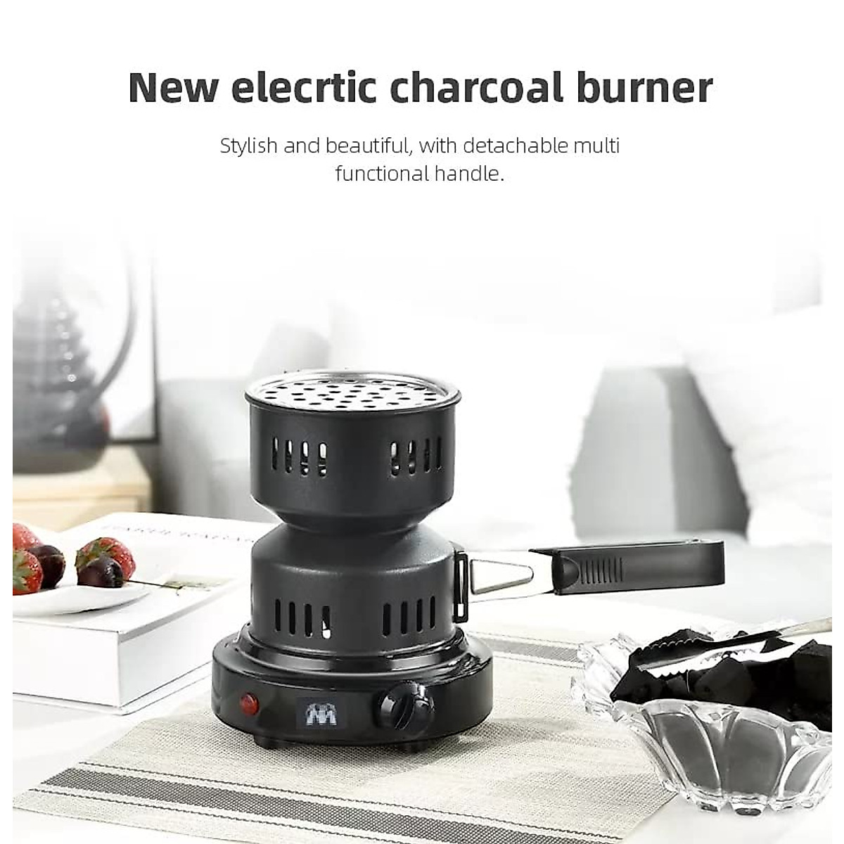 Maestro Coco Hookah Coal Burner Multipurpose Electric Charcoal Burner Coal Burners Starter - Camouflage Series (Khaki)