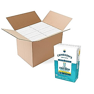 Cameron's Coffee Classic Cold Brew Instant Single Serve Sticks, Medium Roast, 128 Count (Pack of 8)