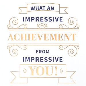 American Greetings Master's Degree Graduation Card (Impressive Achievement)