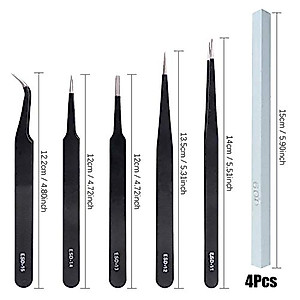 Keadic 87Pcs Modeler Basic Tools Craft Set Gundam Model Tools Kit with Plastic Box and Waterproof Bag for Gundam Car Model Building