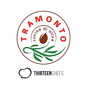 Tramanto Olive Wooden Salad Servers Set, 12 inch Tuscan Design