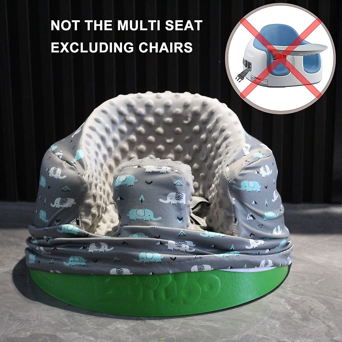 Bumbo Seat Cover Compatible with Bumbo Seat The Elephant Cover only Compatible with Bumbo Seat (Only Cover) (ElephantElephant)