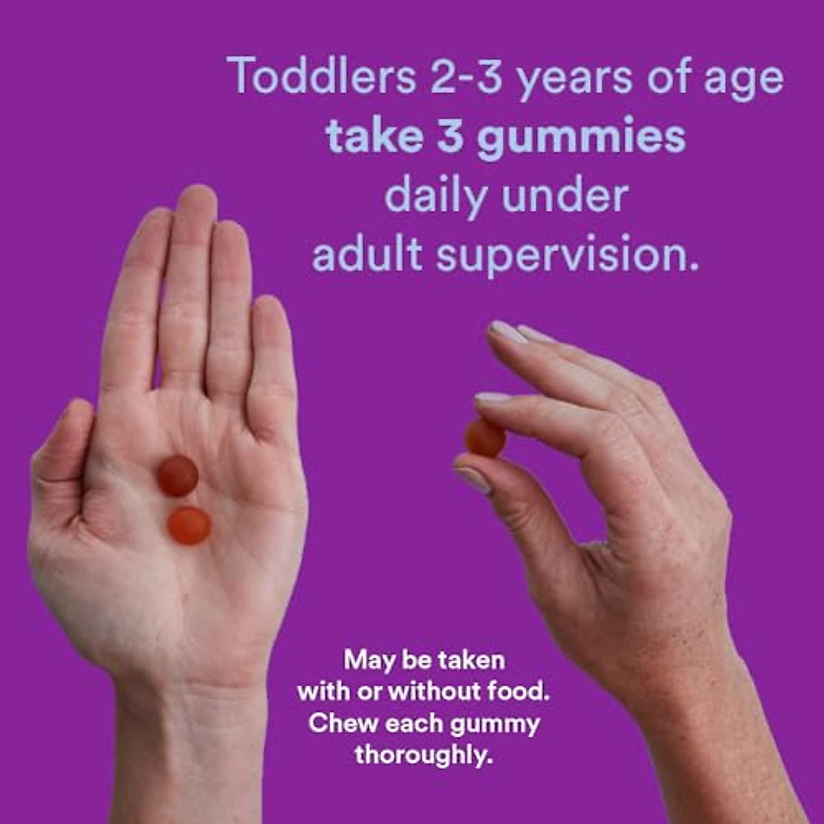 SmartyPants Toddler Multivitamin Gummies: Omega 3 Fish Oil (EPA/DHA), Vitamin D3, C, Vitamin B12, B6, Vitamin A, K & Zinc for Immune Support, Gluten Free, Three Fruit Flavors, 90 Count (30 Day Supply)