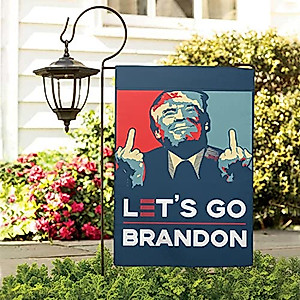 Lets Go Brandon Garden Flag Fjb Garden Flag Let's Go Brandon Garden US Flag Vertical Double Sided Small Porch Yard Door Decor 12.5x18 Inch