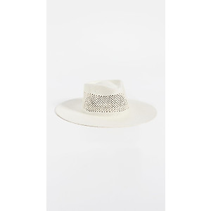 Brixton Women's Jo Panama Straw Rancher Hat, Panama White, M