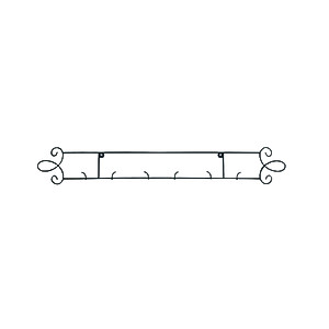 TRIPAR 3-Place Horizontal Black Plate Rack for Collectible Plates, Plaques, Dishes, & China