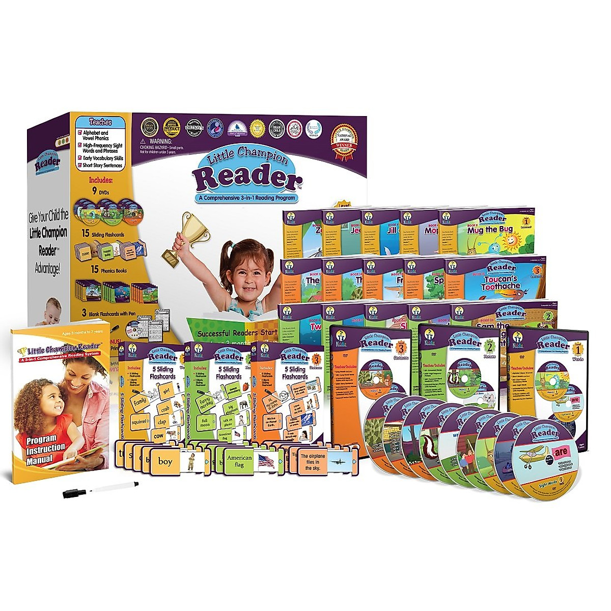 Early Reading Program for Baby, Toddler, Preschool, Kindergarten- Alphabet, Vowel Phonics & 200 ...