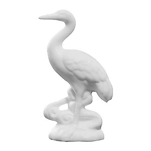 BESPORTBLE Ceramic Crane Figurine Chinese Animal Statue Figurine Home Decor Japanese Zen Garden Housewarming