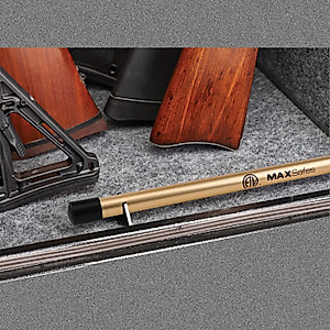 MAXSafes Gun Safe Dehumidifier Rod, Dry Golden Rod - Easy Installation Plug-in Electric Dehumidifier Eliminates Moisture for Gun Safes & Cabinets, ETL Approved (18in)