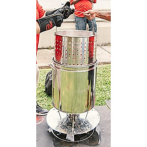 King Kooker KK24SR Ridged Stainless Steel Pot, 24-Quart