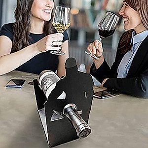 Tabletop Wine Holder Wine Bottle Racks , Funny Decoration Table Centerpiece Wine Display Stand, Freestanding Wine Storage for Kitchen Home Bar
