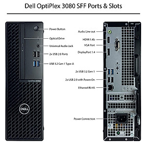 Dell OptiPlex 7000 Desktop Computer - Intel Core i5 12th Gen i5-12500T Hexa-core (6 Core) 2 GHz - 16 GB RAM DDR4 SDRAM - 512 GB M.2 PCI Express NVMe 3.0 x4 SSD - Micro PC - Black - Intel Chip - Window