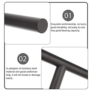 DOITOOL Towel Holder Towel Rod Standing Towel Rack T- Shape Hand Headband Holder Kitchen Dish Cloth Stand Shelf Bath Towel Bar for Bathroom Kitchen Freestanding Towel Dispenser