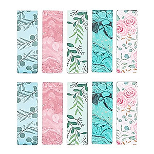 Magnetic Bookmarks 10 Pieces, Magnet Page Markers Set (5 Designs)