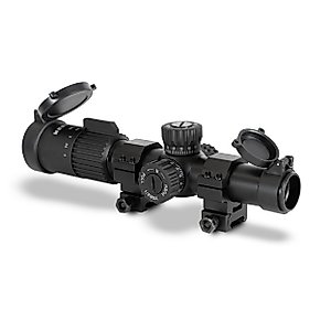 Monstrum G3 1-4x24 First Focal Plane FFP Rifle Scope with Illuminated MX1Reticle | Black